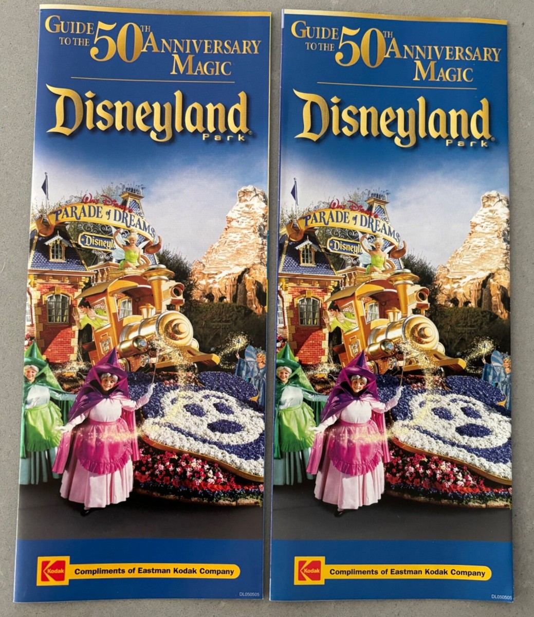 50th Anniversary Disneyland Park Map