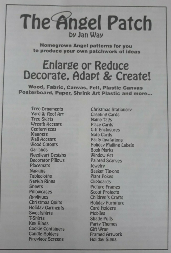 The Angel Patch By Jan Way Tole Painting Decorative Hundreds Patterns ...