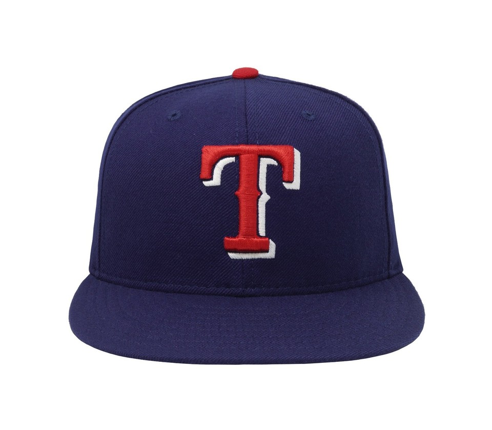 New Era 59Fifty Men Women Hat Texas Rangers Blue Authentic On Field ...