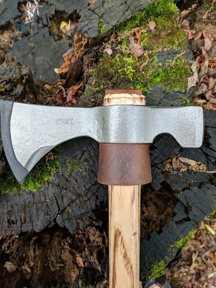 Leather Belt Carry Holder Holster Cold Steel Trail Hawk, Norse Hawk ...