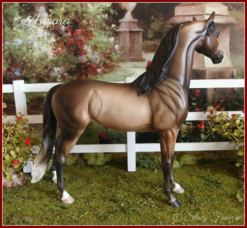 Peter Stone Model Horse Arabian mare bay going grey | eBay