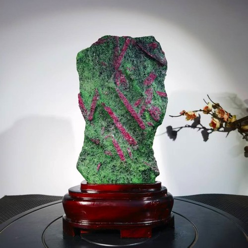 9.46LB Natural Ruby Zoisite Quartz Crystal Gemstone Rough Mineral ...