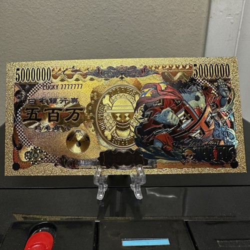 24k Gold Plated Jinbe One Piece Banknote Anime Collectible | eBay