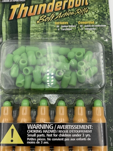 Thunderbolt Bolt Action Rifle 48 Rubber Bullets Hunter Dan American ...