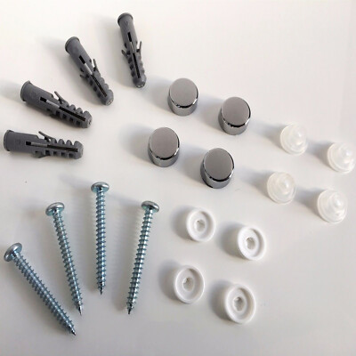 Frameless Unframed Bathroom Mirror with Pre Drilled Holes & Wall ...