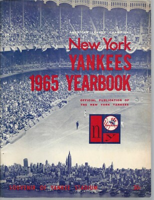 Vintage New York Yankees Yearbook 1965 World Champions Lot 3 | eBay