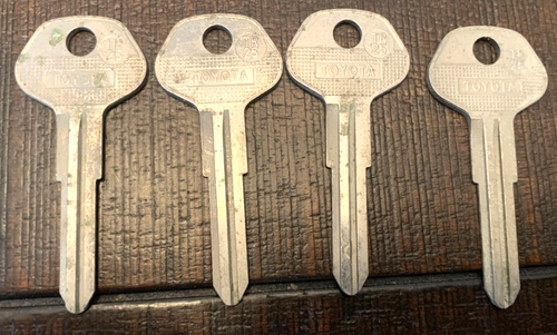 4 Vintage Car Auto Key Blanks Ignition Toyota TR25 T81b ESP Lock Co | eBay