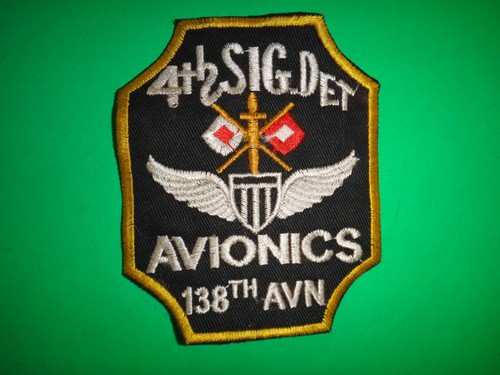 US 4th Signal Detachment 138th Aviation AVIONICS Patch | eBay