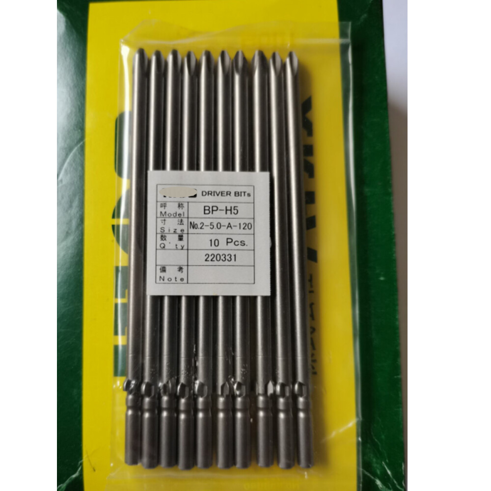 10 Pcs For HIOS DRIVER BITS BP-H5-2-5.0-A-120 Electrical Batch Head ...