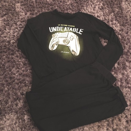 Boys Pyjamas George Age 11 - 12 Years Black Pro Gamer Leg Length 22” | eBay