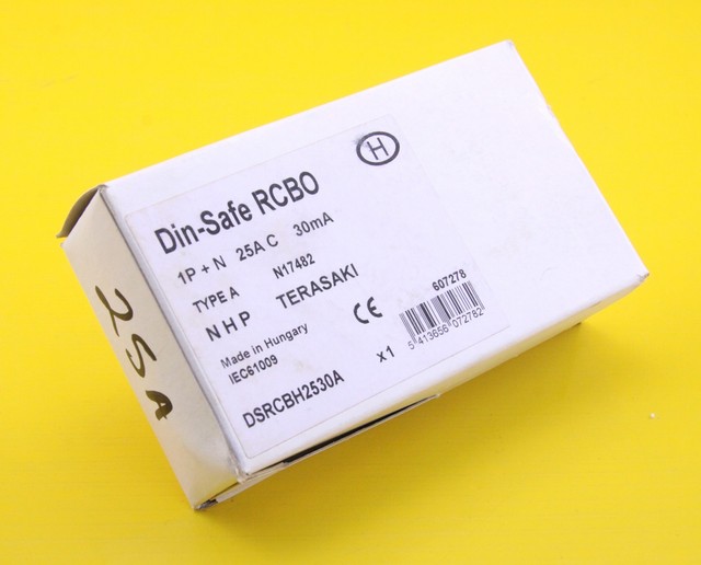 NHP Terasaki Din-safe RCBO DSRCBH2530A 25a 30ma Residual Current Device ...