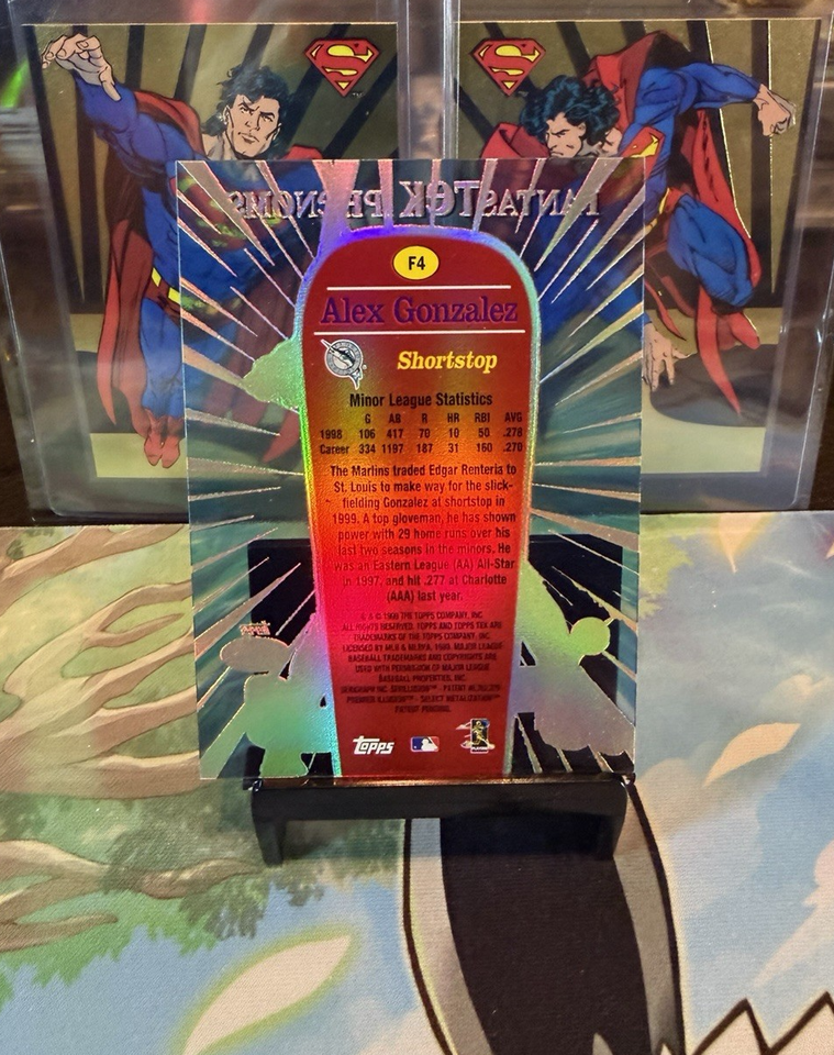 1999 Alex Gonzalez Topps TEK FantasTEK Phenoms Card #F4 Marlins 34A | eBay