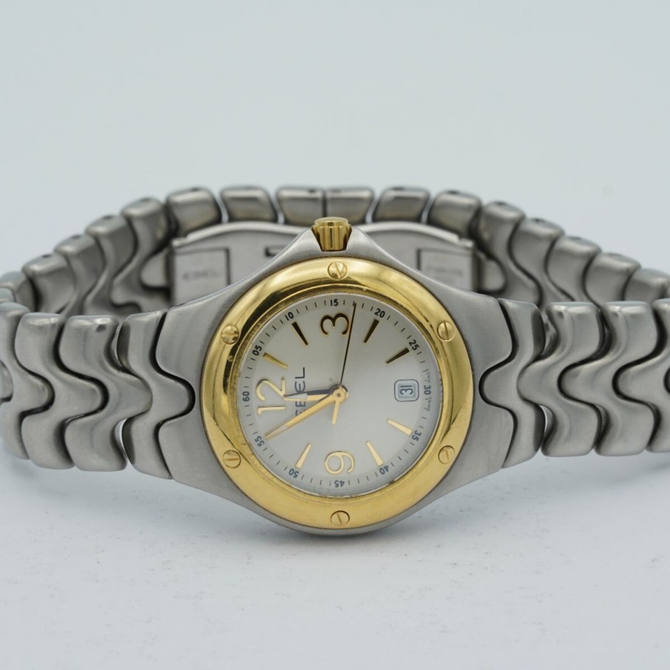 Ebel Sportwave Women's Watch Steel/Gold 1 3/32in Gold Quartz 6087621 Wrist E116 | eBay