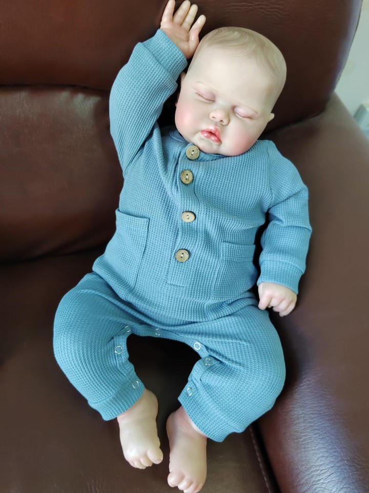 24“ Pickle Reborn Baby Dolls Cuddly Fat Bebe Toddler Doll Lifelike ...