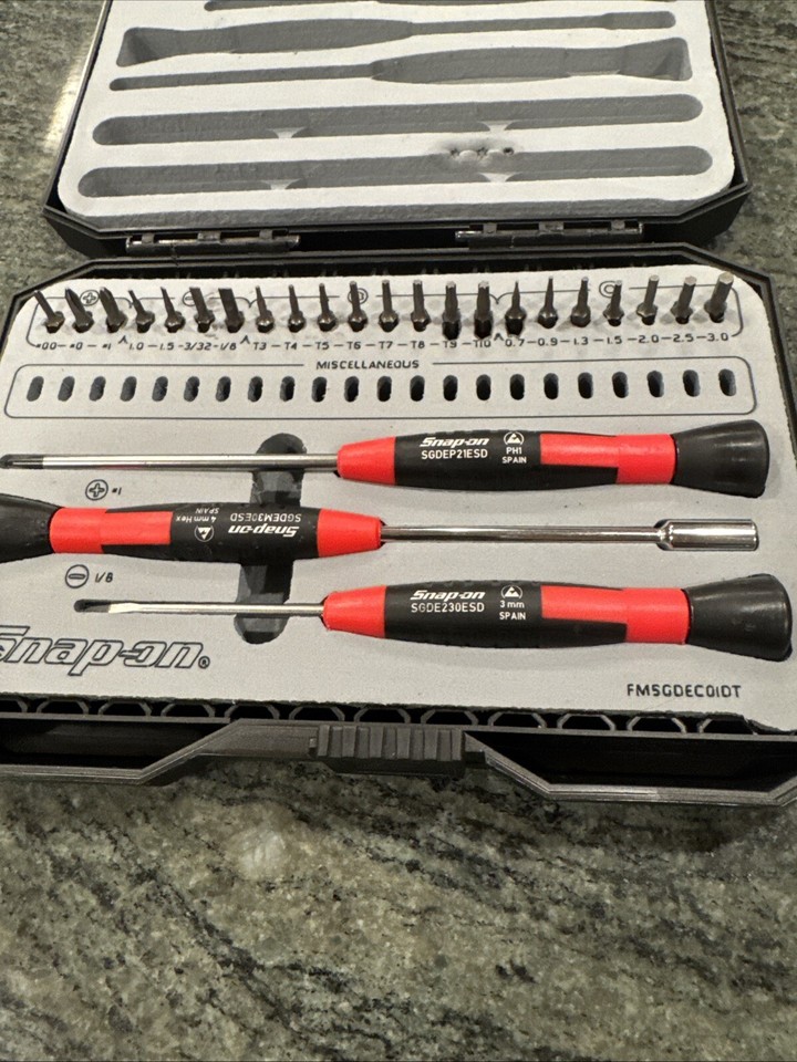 Snap On Sgdec25rk 25 pc mini electronic bit screwdriver set | eBay