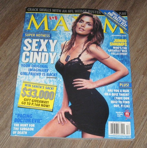 Maxim 2005 magazine Cindy Crawford APRIL SCOTT Layla Kayleigh GORILLAZ | eBay