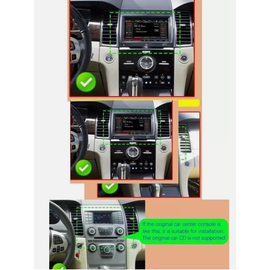 For Ford Taurus Carplay Wifi GPS BT 9'' Car Stereo Head Unit Android ...