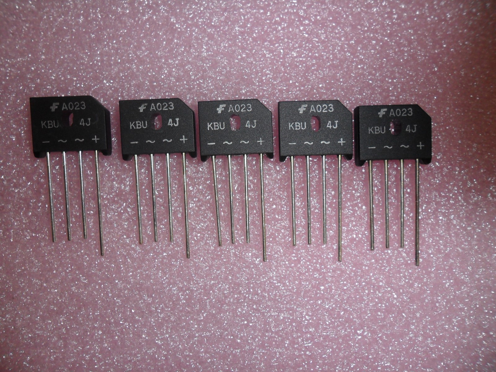 KBU4J BRIDGE RECTIFIER DIODE 600V 4A 4 Pin LOW PROFILE FAIRCHILD (5 PER ...