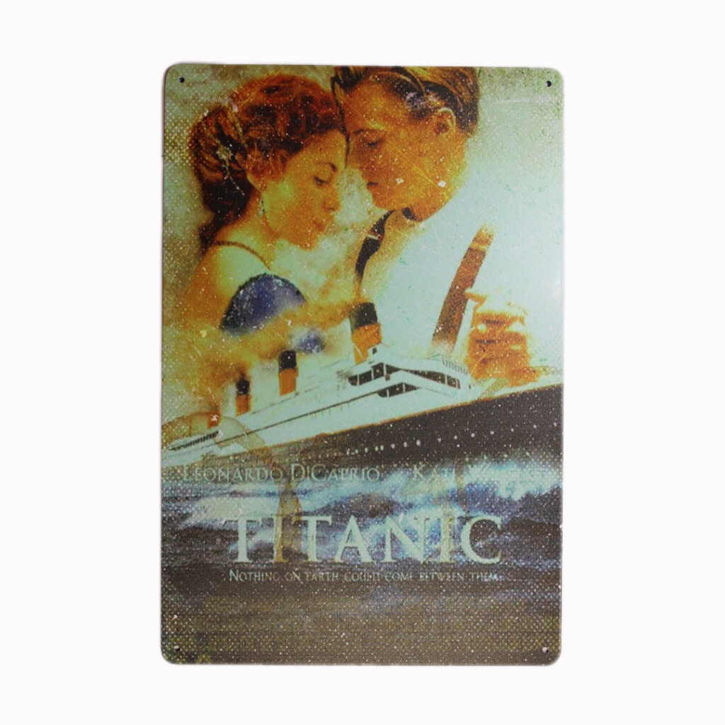 2x Tin Sign TITANIC JACK ROSE Sprint Drink Bar Whisky Rustic Look | eBay