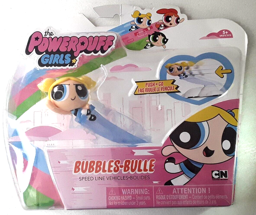 NEW Powerpuff Girls Bubbles Bulle Figure Speed Line Vehicles Spin Master Cartoon | eBay