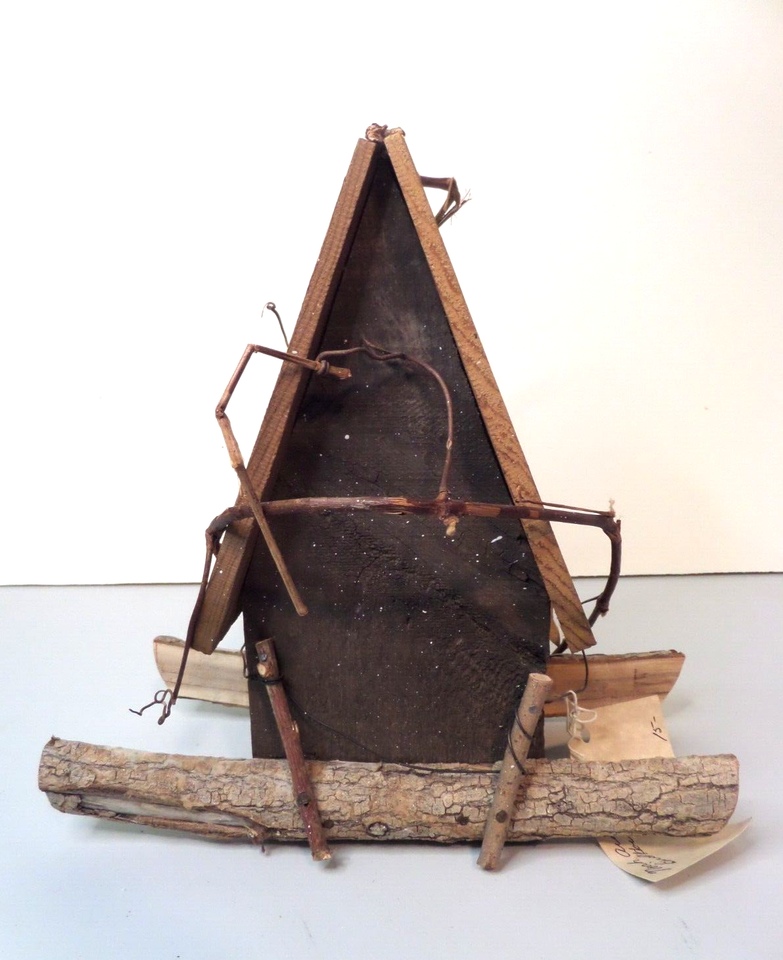 Country Rustic Birdhouse With a Perch Farmhouse New | eBay