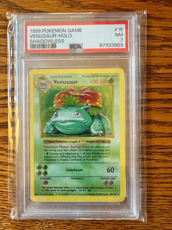 Pokemon Base Set SHADOWLESS Complete holos 1-16 BGS/PSA 8 Charizard NM ...