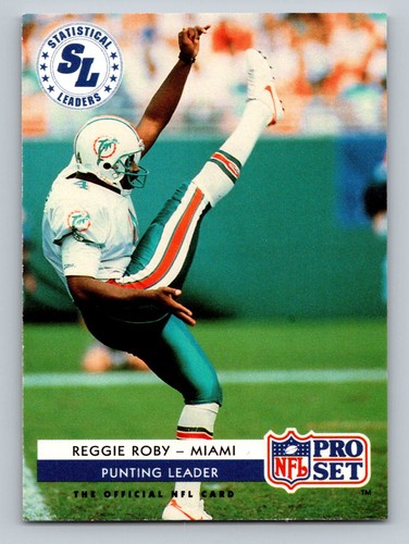 1992 Pro Set #14 Reggie Roby LL Miami Dolphins | eBay