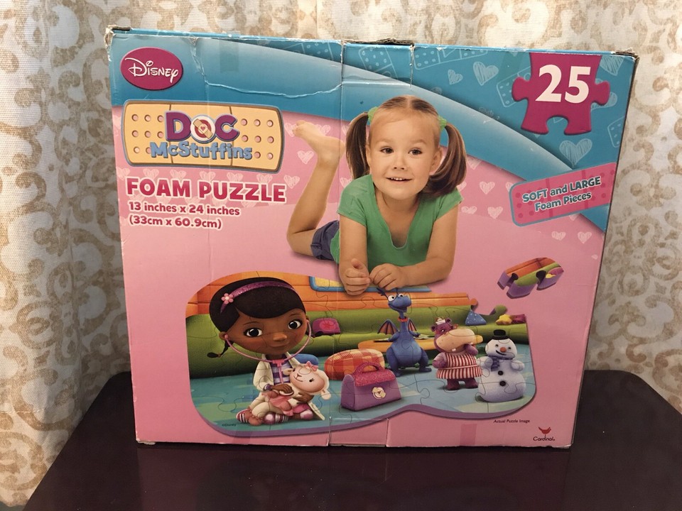 Disney Doc McStuffins Foam Puzzle 25 Piece Large And Soft Rare Hard To ...