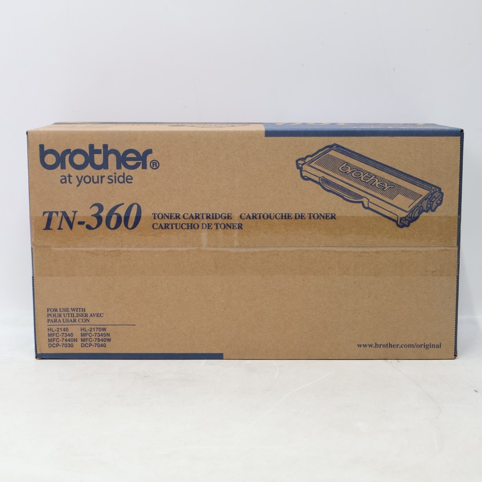 GENUINE BROTHER TN-360 BLACK HIGH YIELD TONER CARTRIDGE OPEN INNER ...