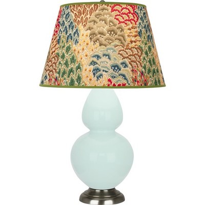 Robert Abbey Double Gourd 1Lt Table Lamp, Mint Glazed/Silver/Fall ...