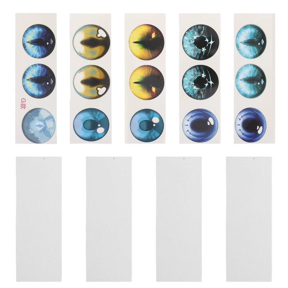 White Eye Mesh for Masks Cosplay Furry Accessories Eyes Stickers | eBay UK
