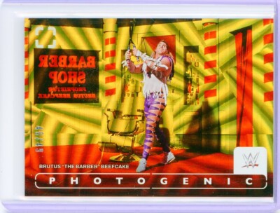 2024 Panini Photogenic WWE BRUTUS THE BARBER BEEFCAKE Orange Wedges ...