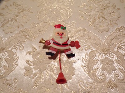 VTG Santa Christmas Pin with Moving Arms and Legs | eBay