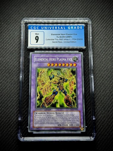 Elemental Hero Plasma Vice - CT04-EN005 - Holo Bleeding - CGC 9 - Yu-Gi ...