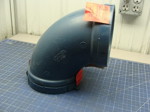 GEORGE FISCHER FUSEAL CORROSIVE WASTE 1/4 BEND SHORT SWEEP 90° ELBOW 6 ...
