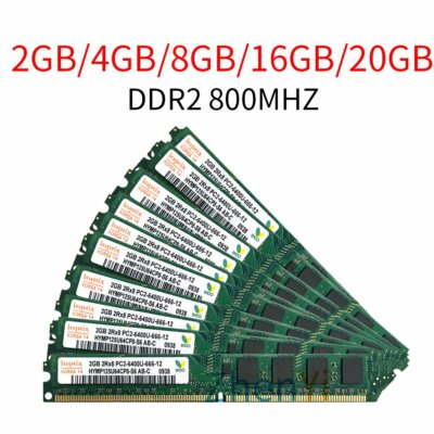 20GB 16GB 8GB 4GB 2GB DDR2 800MHz PC2-6400U Desktop Memory SDRAM Hynix ...