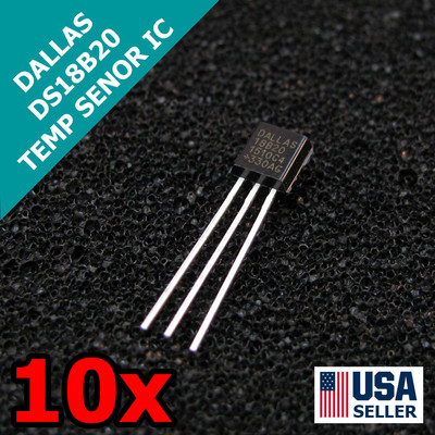 10x DALLAS DS18B20 18B20 TO-92 1 Wire Digital Temperature Sensor IC ...