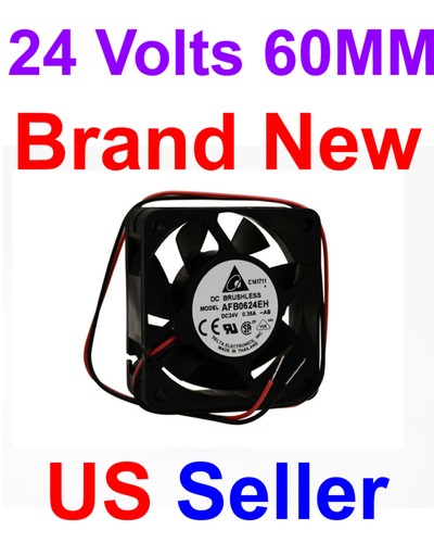 Delta AFB0624EH 24V 60x60x25MM Extreme High Speed Fan 6800RPM (New ...
