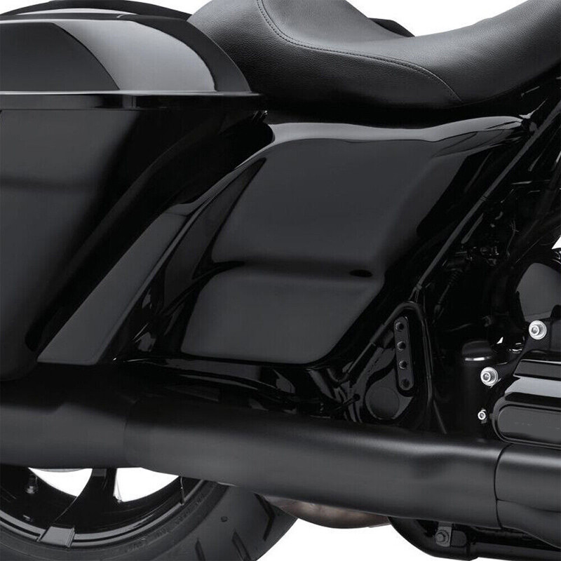 Vivid Black Stretched Extended Side Cover fit for Harley Street Road ...