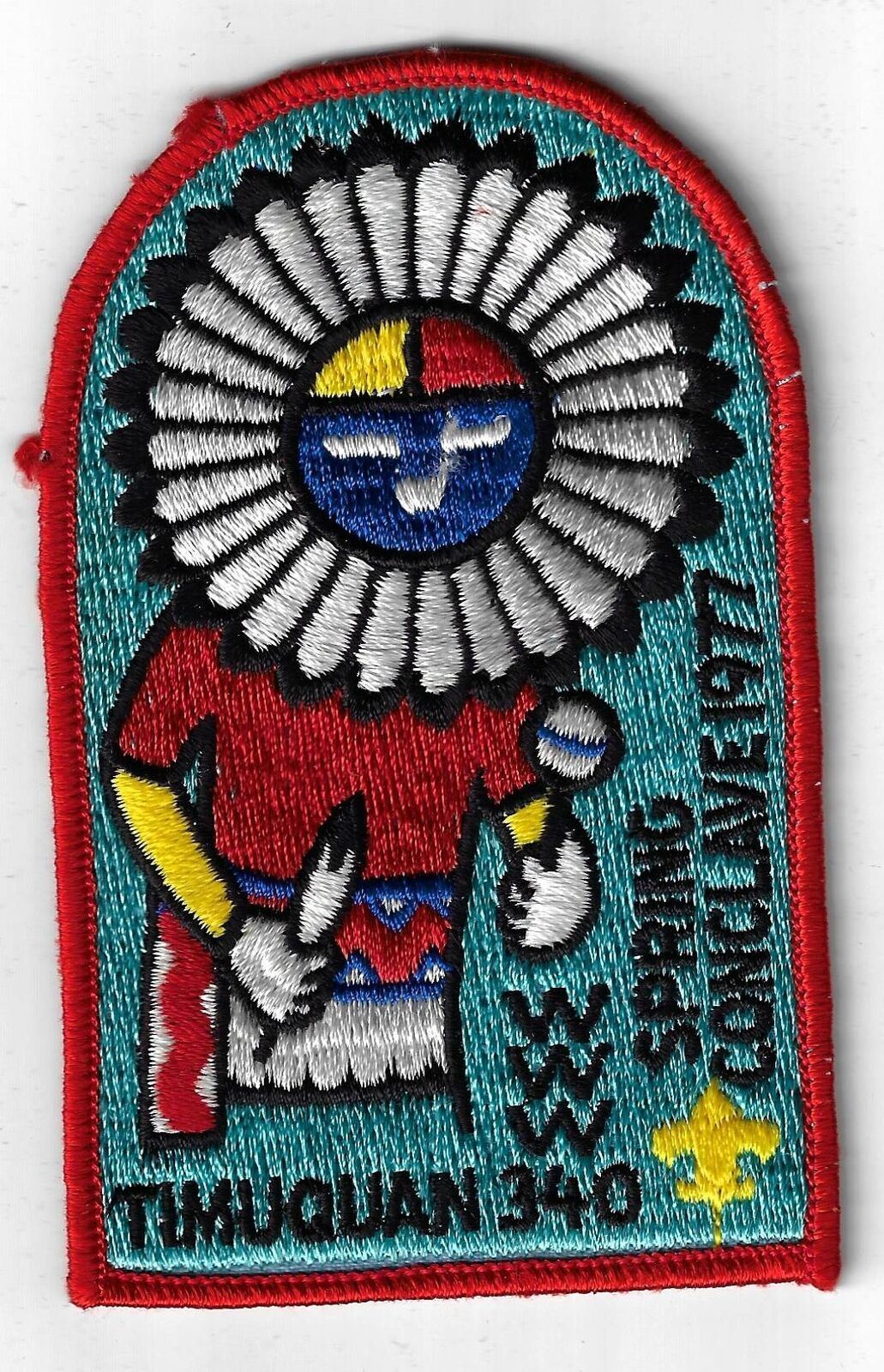 OA 340 Timuquan 1977 Spring Conclave Flap RED Bdr. West Central FL [NY ...