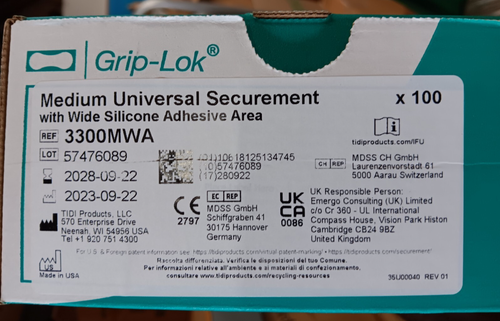 QTY 100 Grip-Lok Universal Securement Device Lines & Tubes 3300M Medium ...