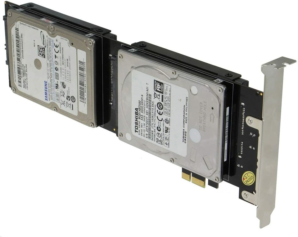 Sedna - PCI Express Quad 2.5 Inch SATA SSD Controller Card | eBay