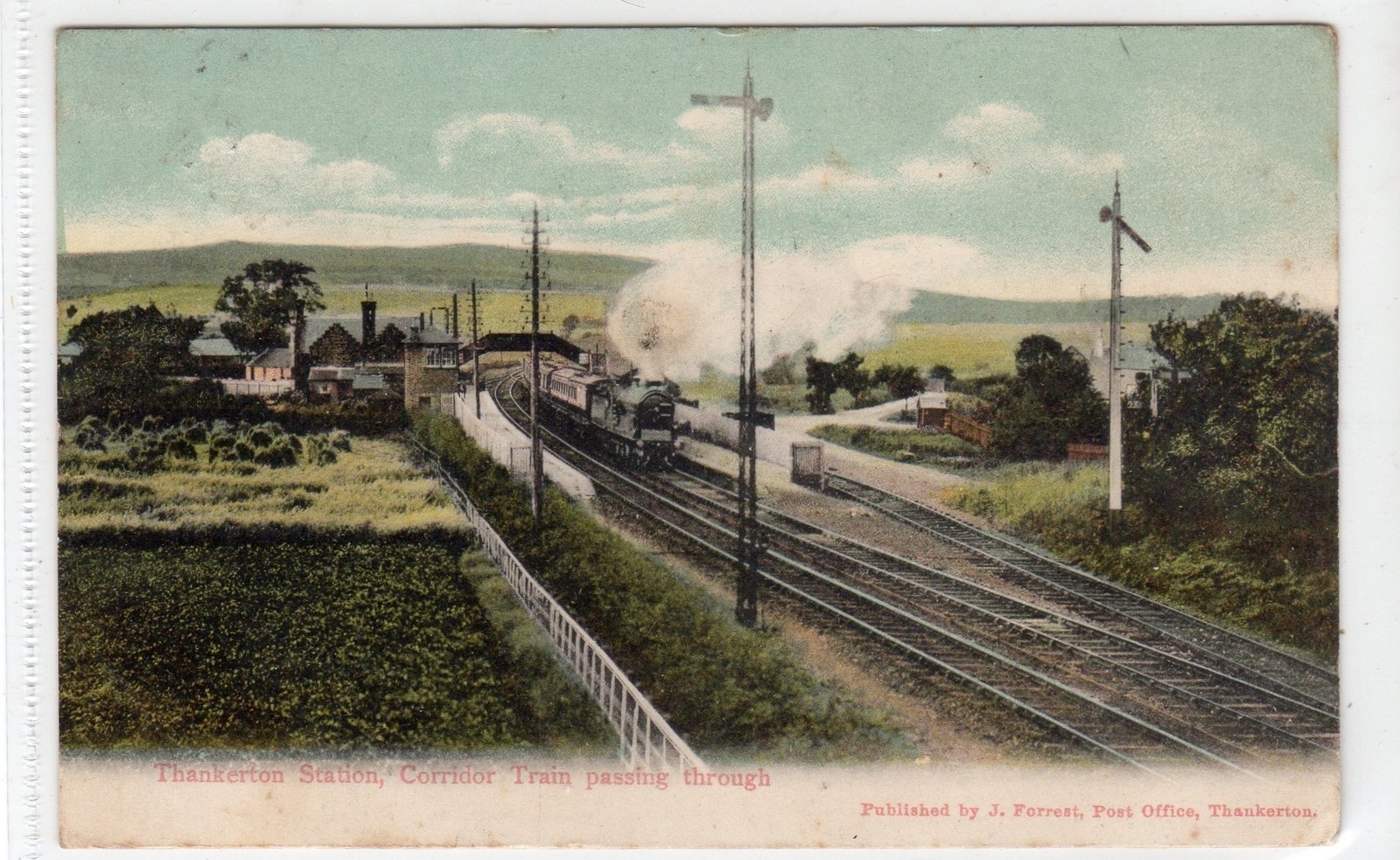 THANKERTON STATION: Lanarkshire postcard (C18123) | eBay