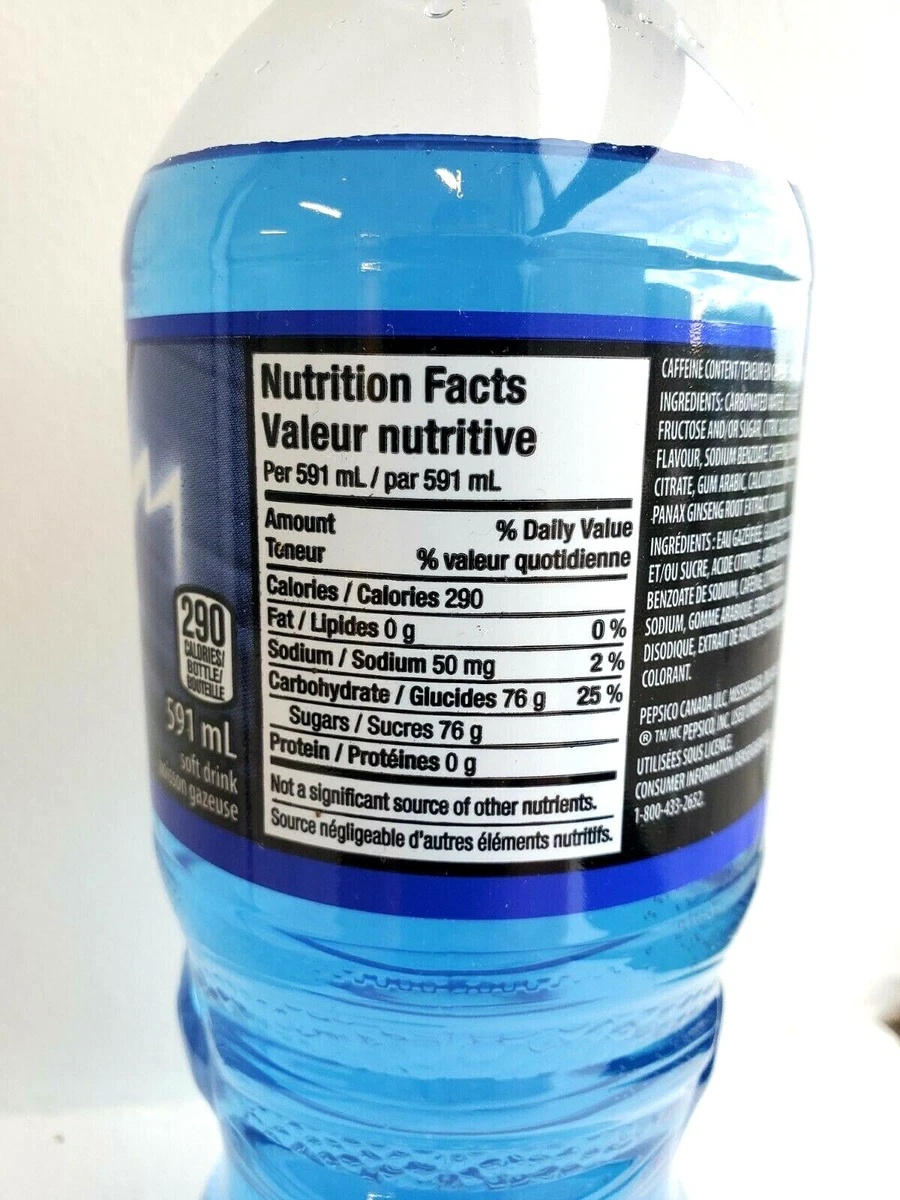 Mountain Dew Voltage Ingredients