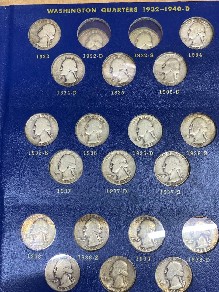 1932-1964 SILVER WASHINGTON QUARTERS, 81 COINS SET, SOME HIGH GRADES | eBay