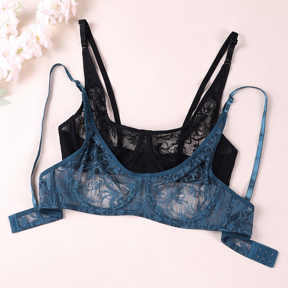 Women Brassiere Transgender Sexy Lingerie Skintight Lace Bralette Bras ...