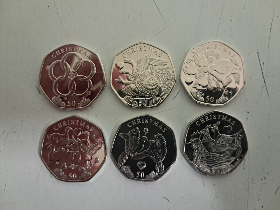 2025 ISLE OF MAN CHRISTMAS 50p COIN SET UNCIRCULATED iom manx man | eBay UK