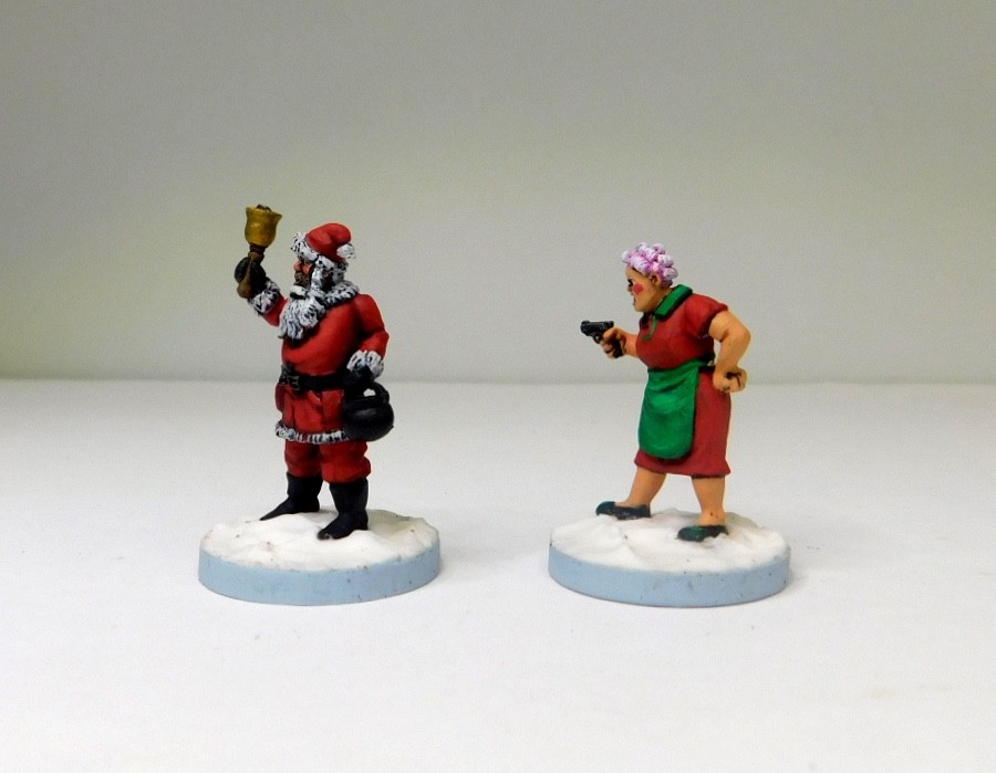 2X Well Painted Pulp Fig Bob Murch: 28mm Special Edition Bad Santa and ...