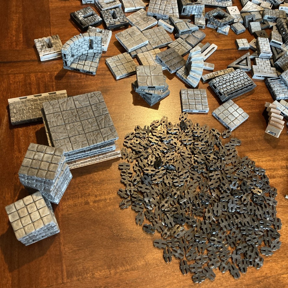 Huge Lot ~ Plastic Dungeon Tiles ~ Dungeons & Dragons, DnD ~ Castle ...