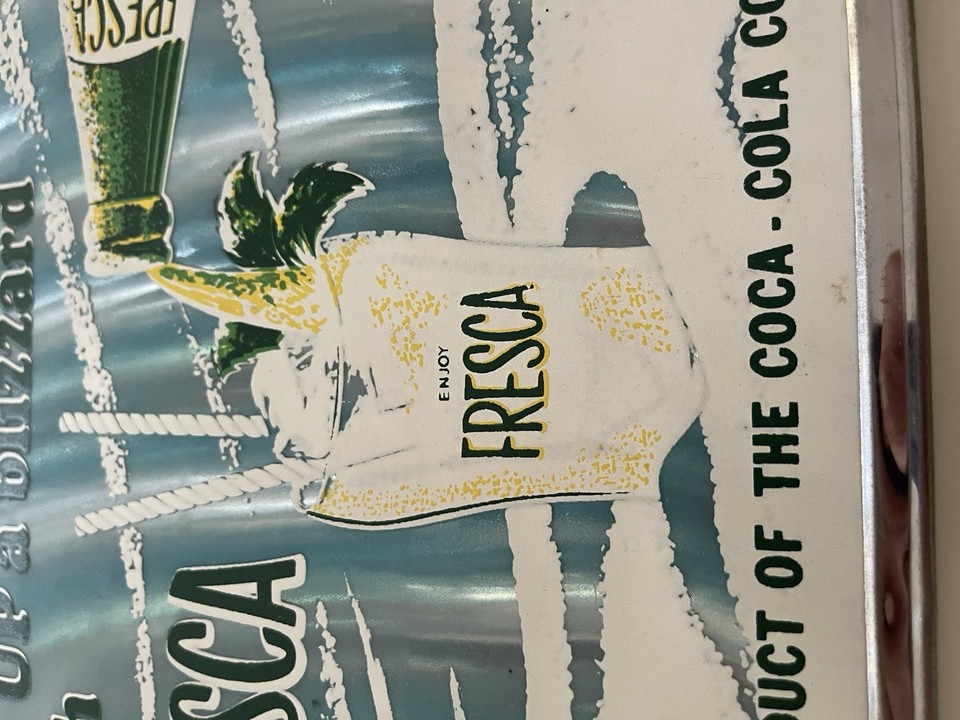 Vintage Fresca Soda Hanging Sign Coca Cola Promotional Plaque | eBay